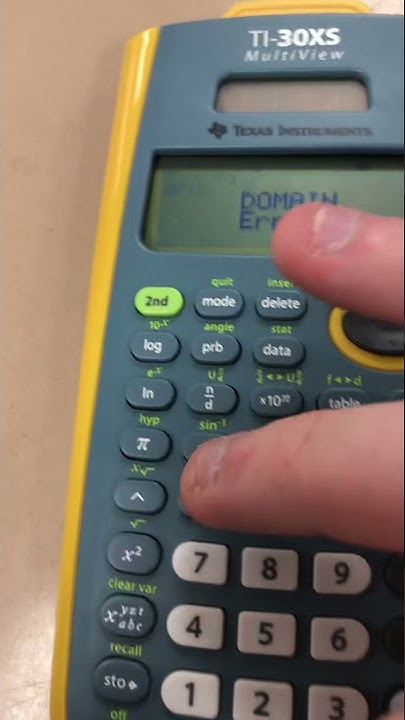 TI-30XS Calculator Speedrun | Domain Error - YouTube