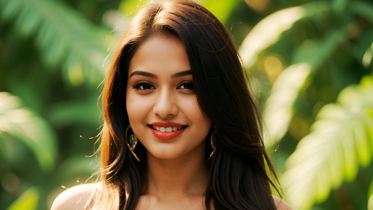 [4K] Indian Fashion Show AI Art Lookbook Model - jungle view - YouTube