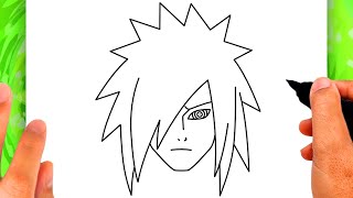 How to Draw Madara (EASY FOR BEGINNERS) - Madara Drawin... | Doovi