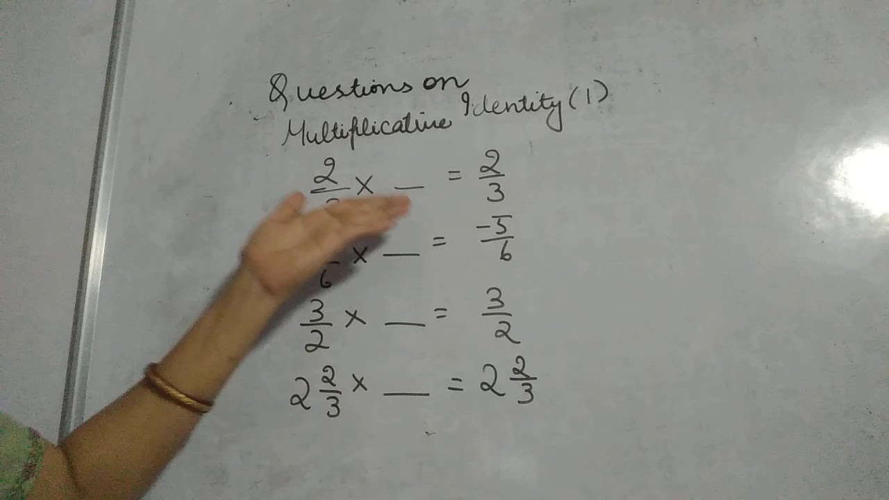 Multiplicative Identity| Class 8 |Ch 1| Math | Rational Numbers - YouTube