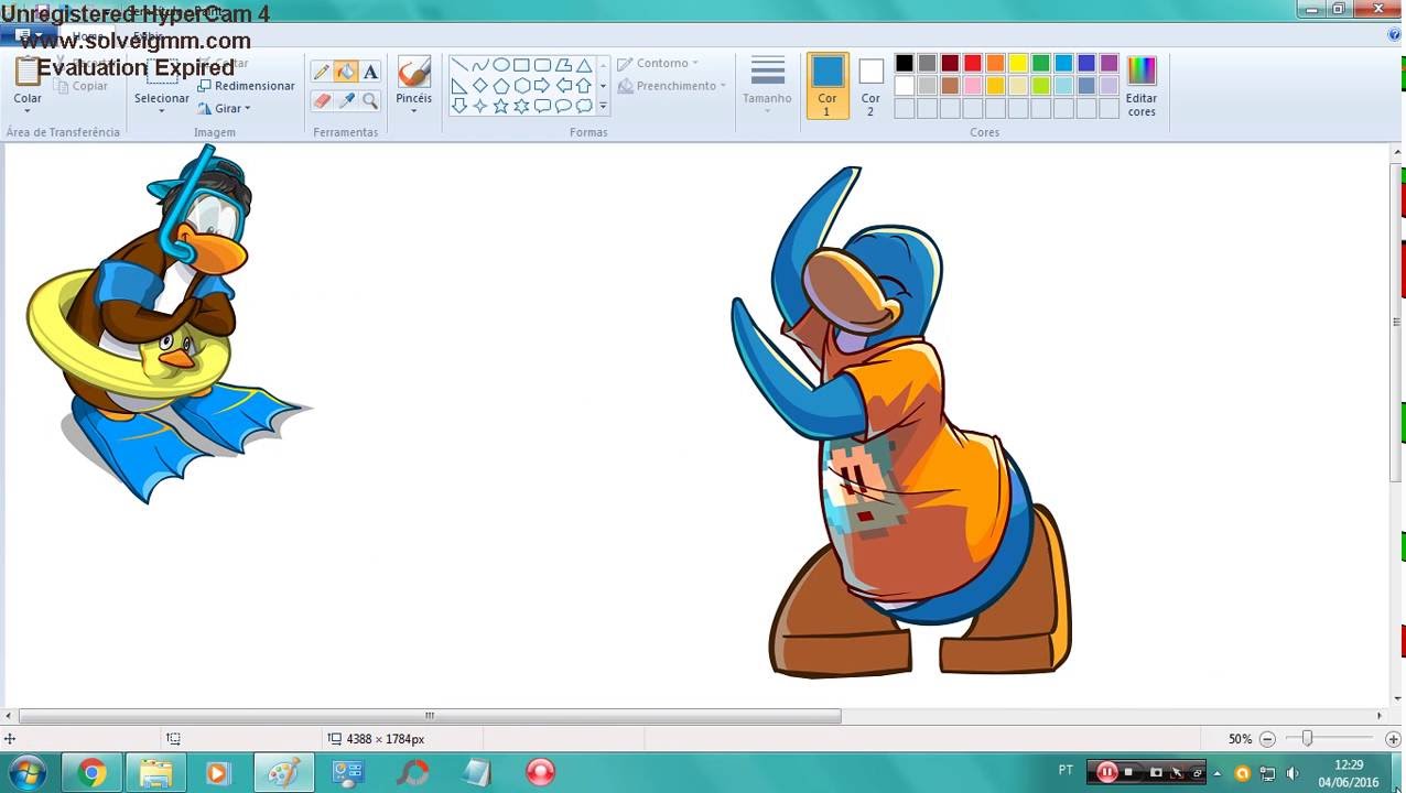 como mudar a cor do seu pinguim do club penguin - YouTube
