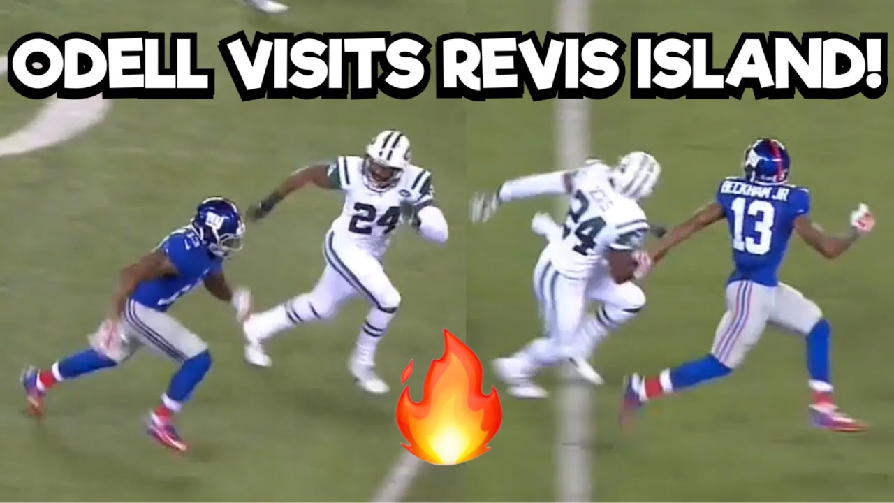 Odell Beckham Jr Vs Darrelle Revis 🔥 OBJ visits Revis Island! (WR vs CB ...