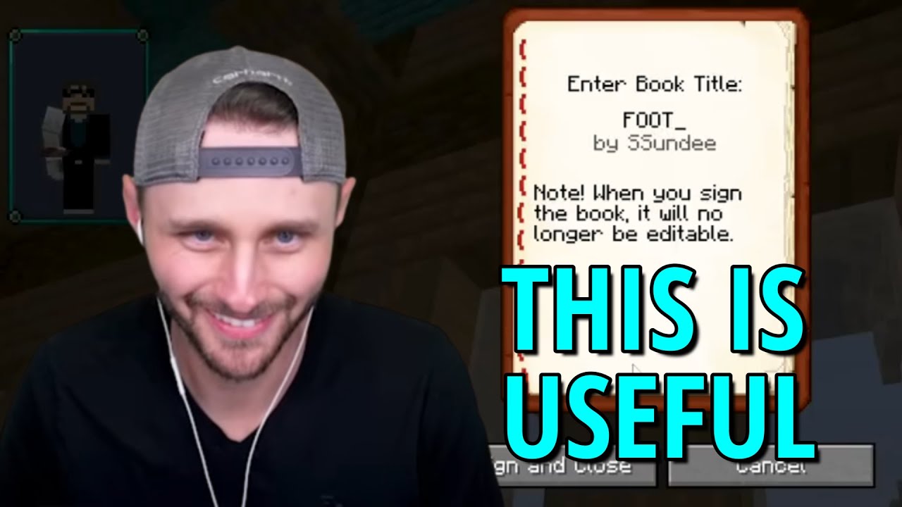 SSundee signs his book as FOOT - YouTube