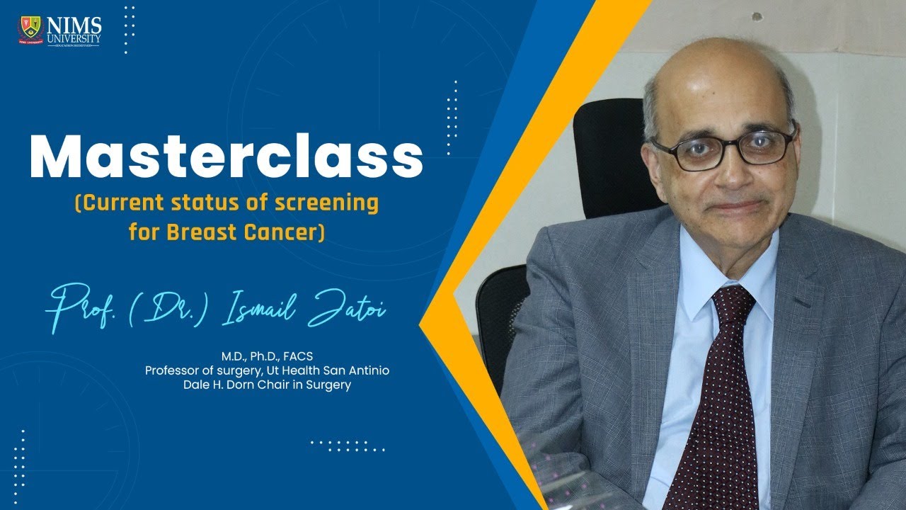 Knowledge-Sharing Series 'Living Legends of Medicine | Dr. Ismail Jatoi | NIMS University - YouTube