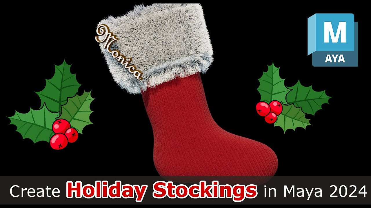 Maya Magic: Creating a Festive 3D Holiday Stocking! 🎄 | Autodesk Maya ...