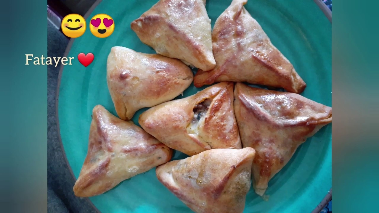 Easy arabic beef pastry (fatayer) - YouTube