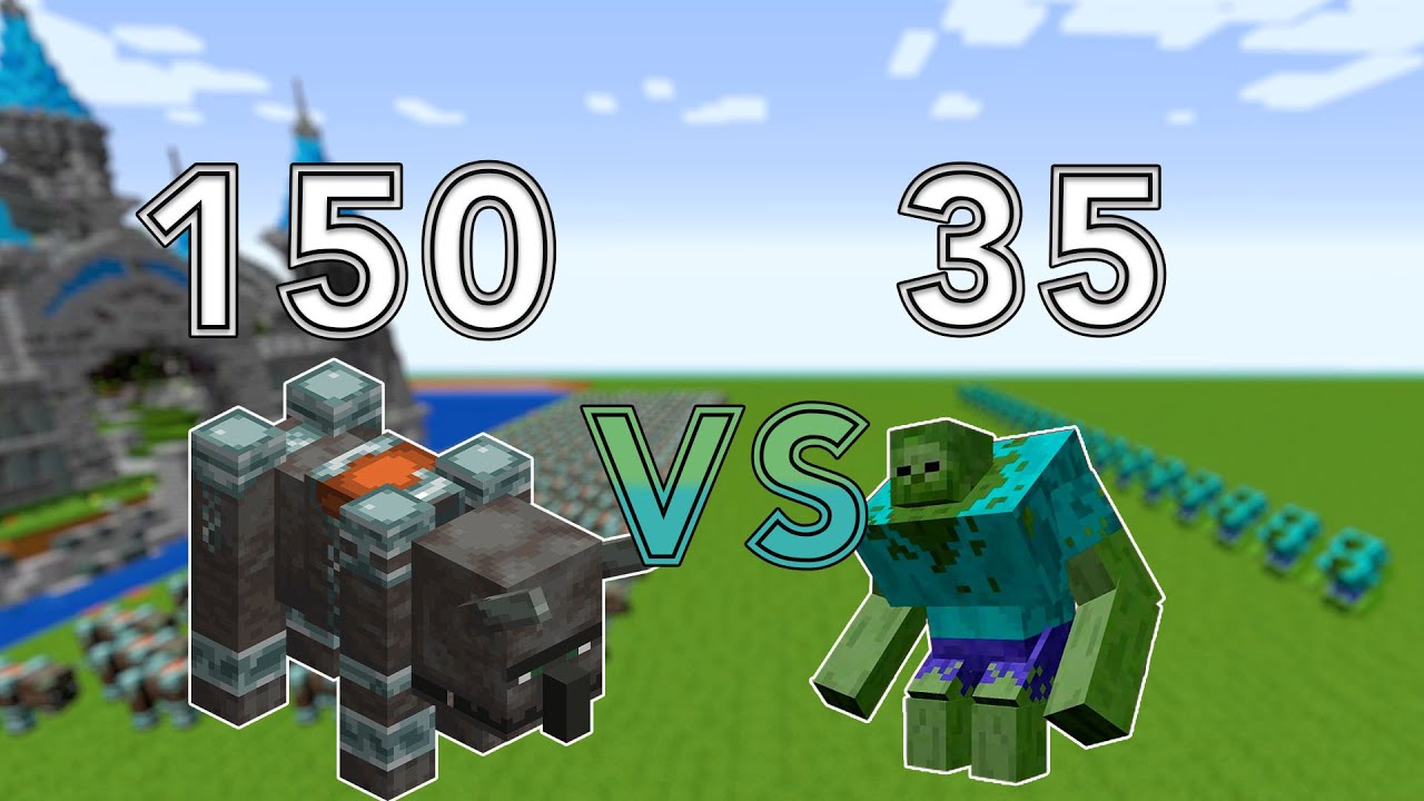 150 Ravagers Vs 35 Mutant Zombies | Minecraft | - YouTube