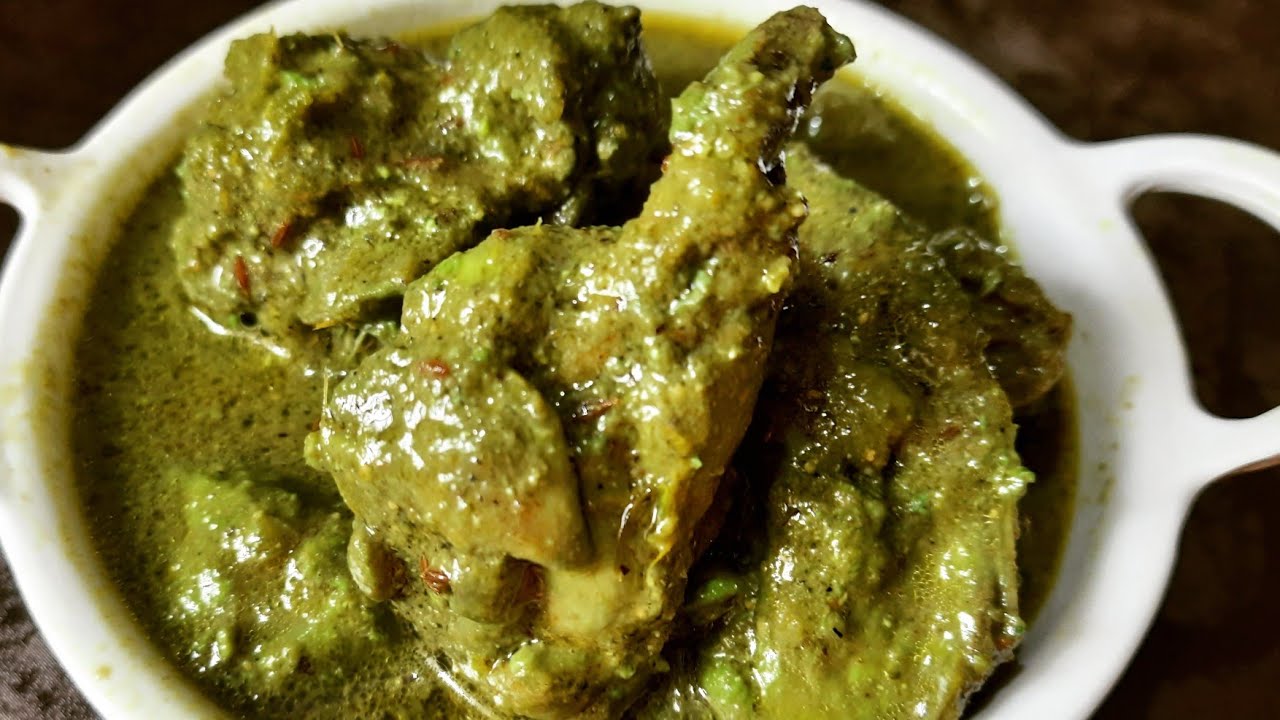 Hariyali Chicken | Green Chicken Recipe | GREEN MASALA CHICKEN GRAVY ...