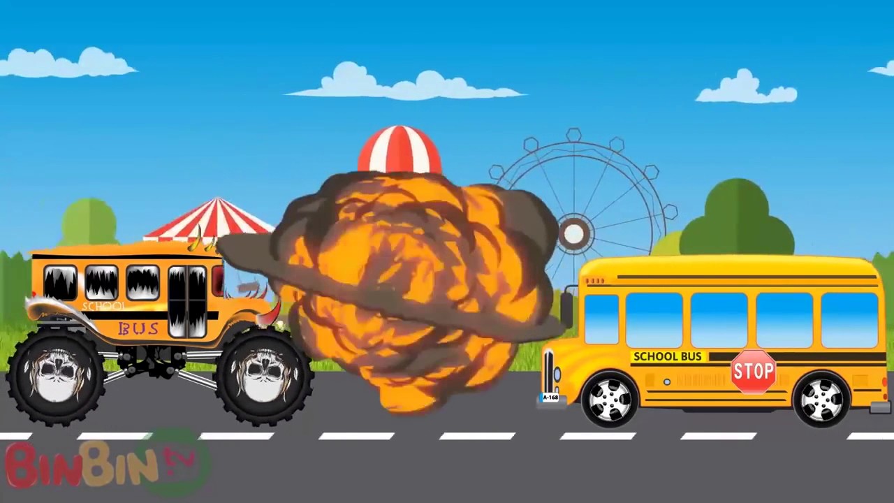 Good vs Evil Dump Truck War Scary Construction Vehicles Videos for Kids BinBin Tv - YouTube