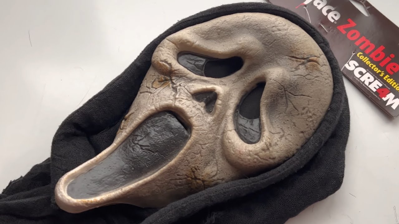 Scream 4 Ghostface Zombie Collector's Edition Mask Review (Fun World ...