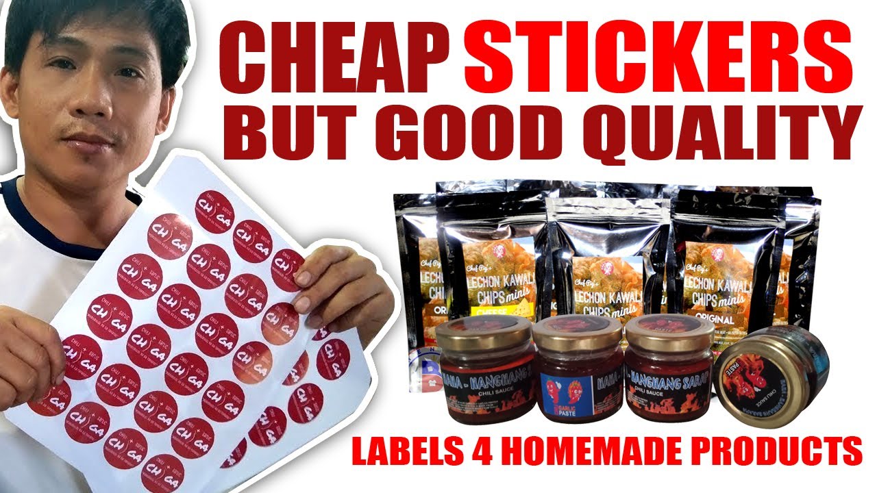 MAGANDANG STICKERS NA MURA , PARA SA HOME MADE PRODUCTS ? CHEAP ...