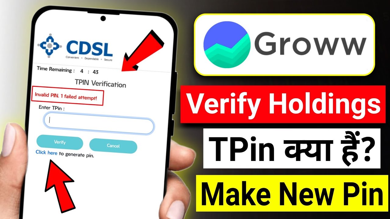 Groww Verify Holdings Me Tpin Kya Dale | Groww Tpin | Groww Verify ...
