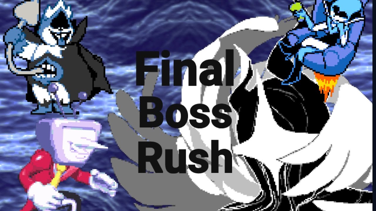 Deltarune Final/Main Boss Rush (All final bosses back to back) - YouTube