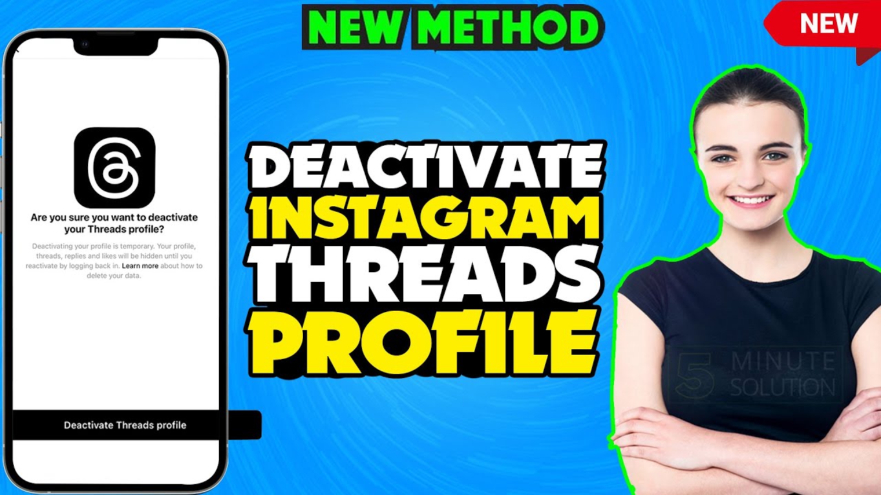 How to deactivate instagram threads profile 2024 | Delete Threads ...
