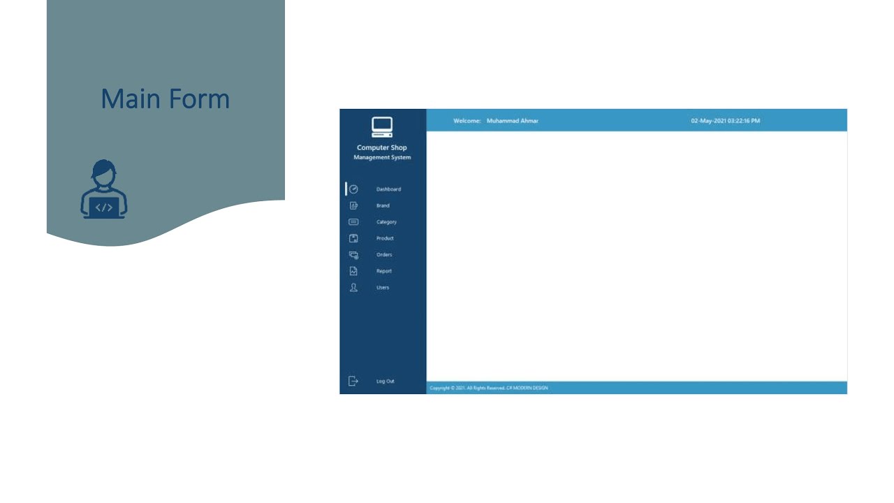 Computer Shop Management System | Main Form | C# - YouTube