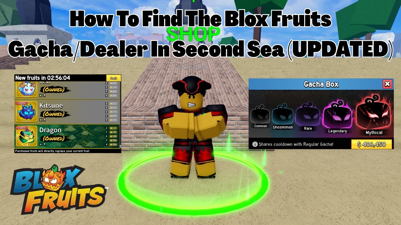 How To Find Zioles (Blox Fruits Gacha/Dealer) in Second Sea Blox Fruits ...