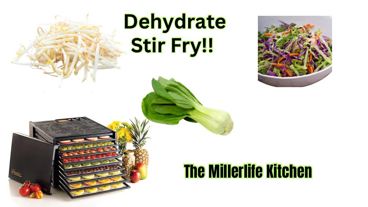 Dehydrating Sprouts , Bok Choy and Cole Slaw Mix - YouTube