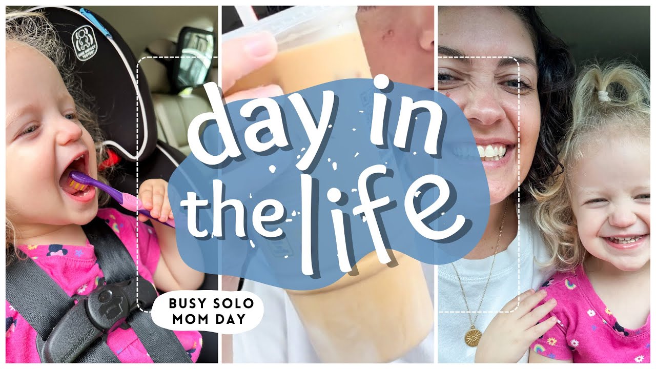Solo mom day in the life - busy day with 2 under 3! - YouTube