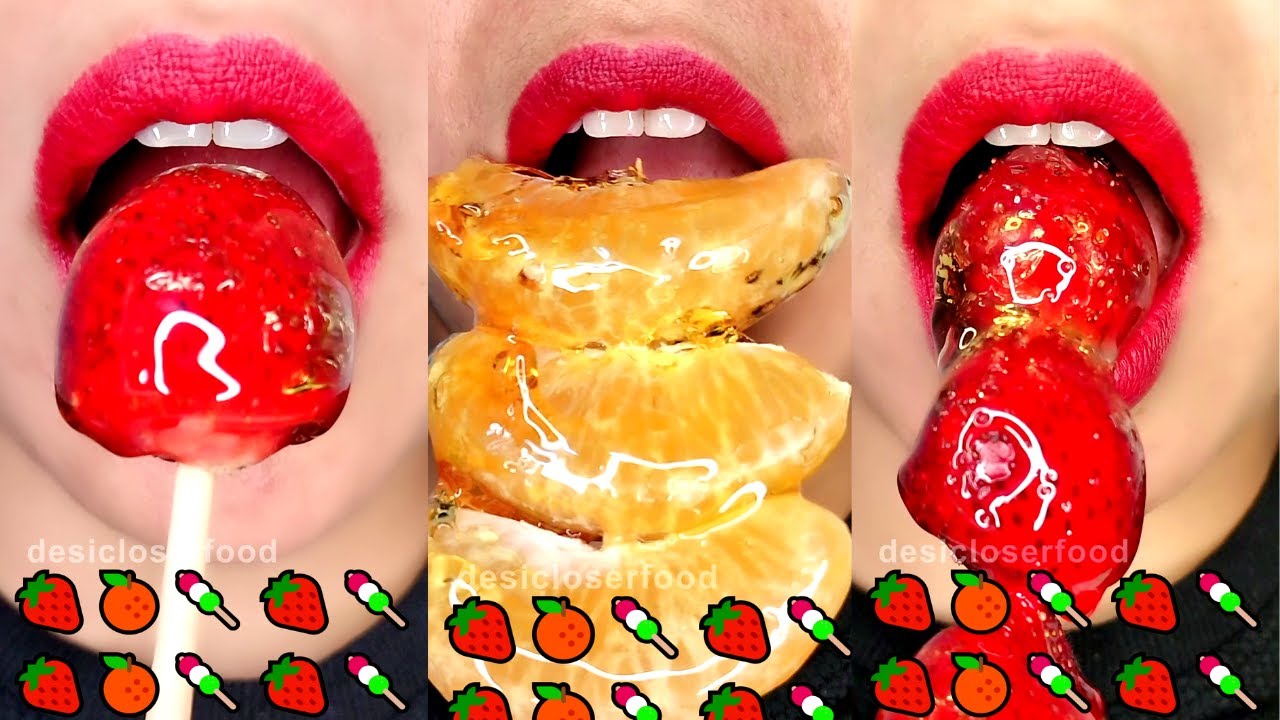 asmr Indian Emoji Food Mukbang Satisfying Lips Eating Sounds #asmr #입술 ...