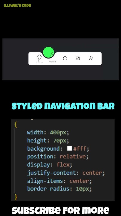 Animated Navigation Bar Using Html Css #html #css #htmltutorial #shorts - YouTube