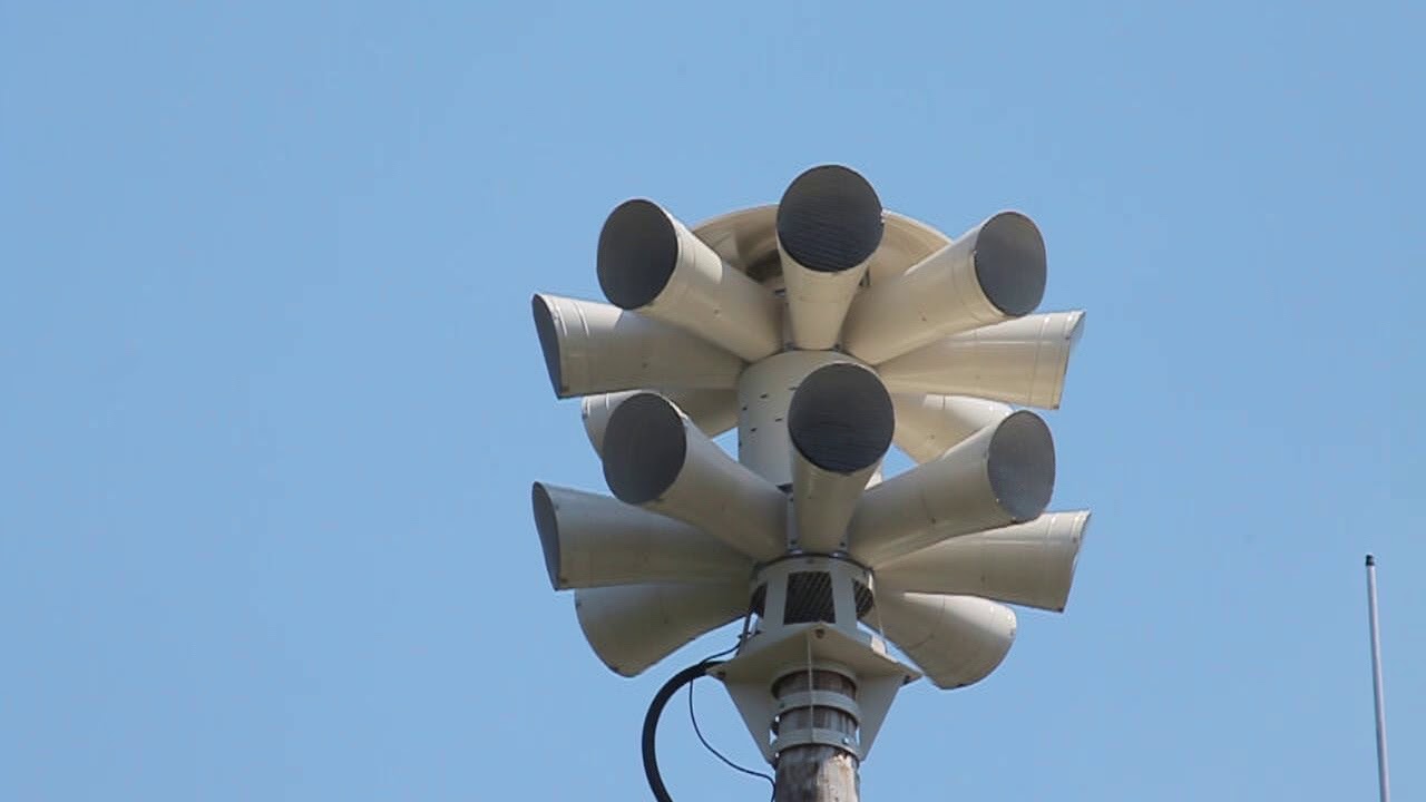 Sentry 15V-2T Firecall Siren Noon Blast. Dryden, NY - YouTube