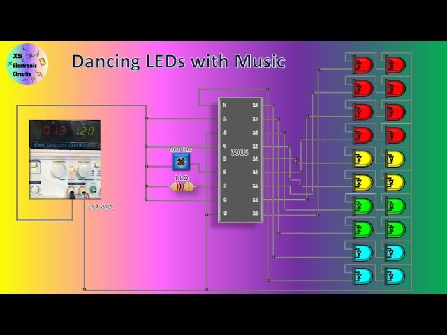 Sound Circuit Leds Display LED Audio Spectrum Display – Dhakajack