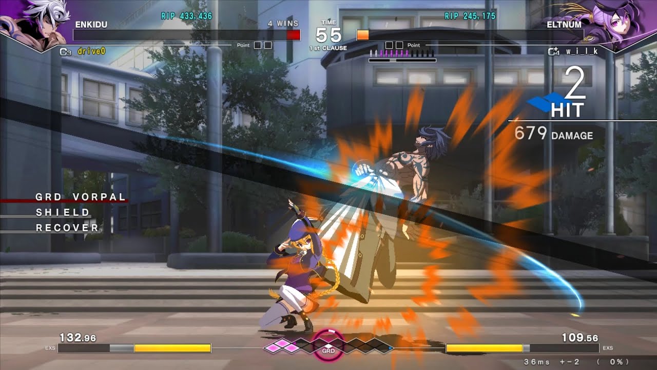 Under Night In-Birth 2 Sys:Celes Lobby Matches: drive0 (Enkidu) VS ...