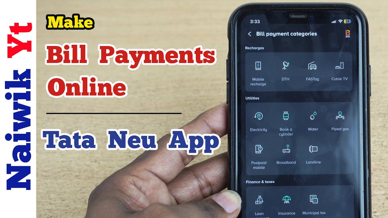 How to make Bill Payments online in Tata Neu app - YouTube
