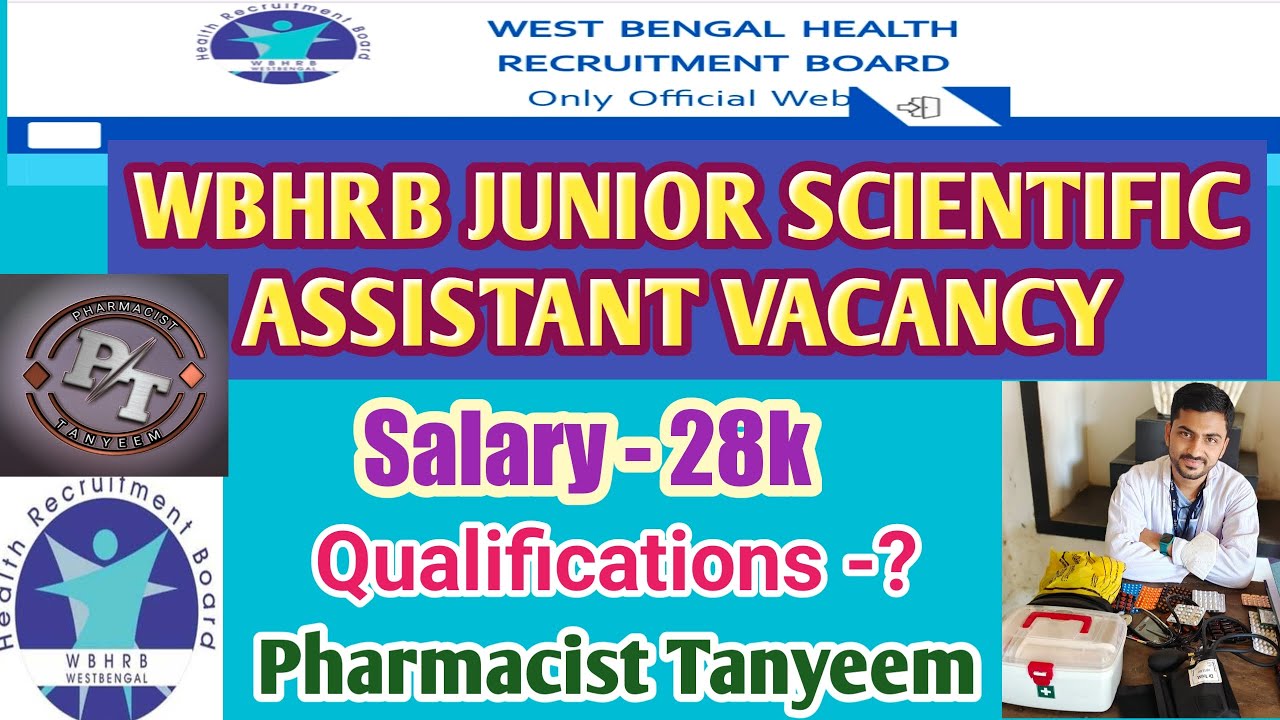 WBHRB Junior Scientific Assistant Vacancy 2022 | WBHRB JSA Recruitment ...