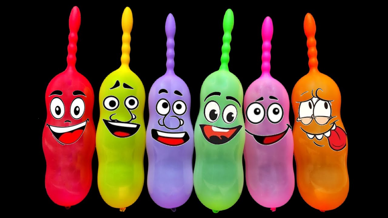 Funny Balloon Popping ! Most Satisfying ASMR Video ! Learn Colors with ...