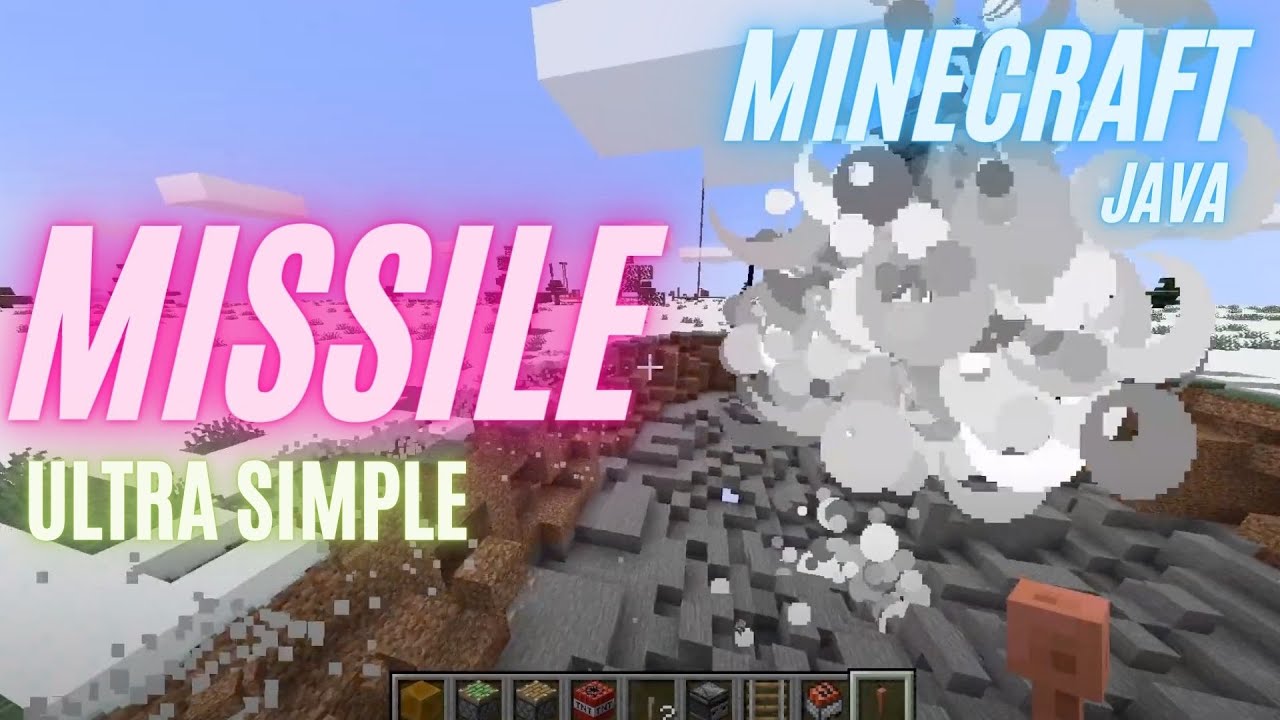 Tuto MISSILE minecraft - super facile à faire (sans mod ni command ...