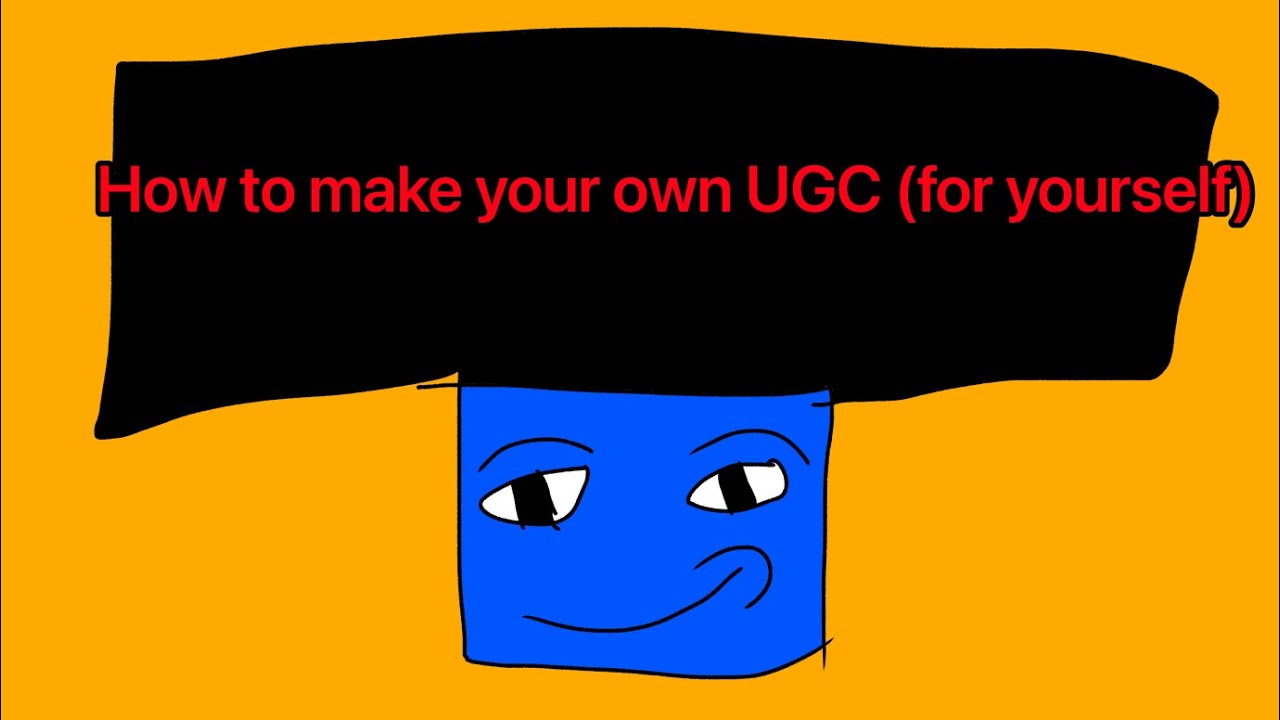 Roblox: How to make your own UGC (for yourself) - YouTube
