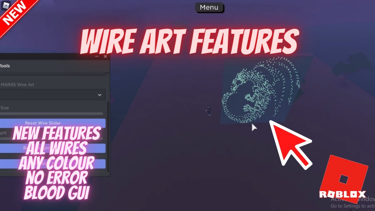 NEW !! WIRE ART FEATURE [ BLOOD GUI ] - YouTube