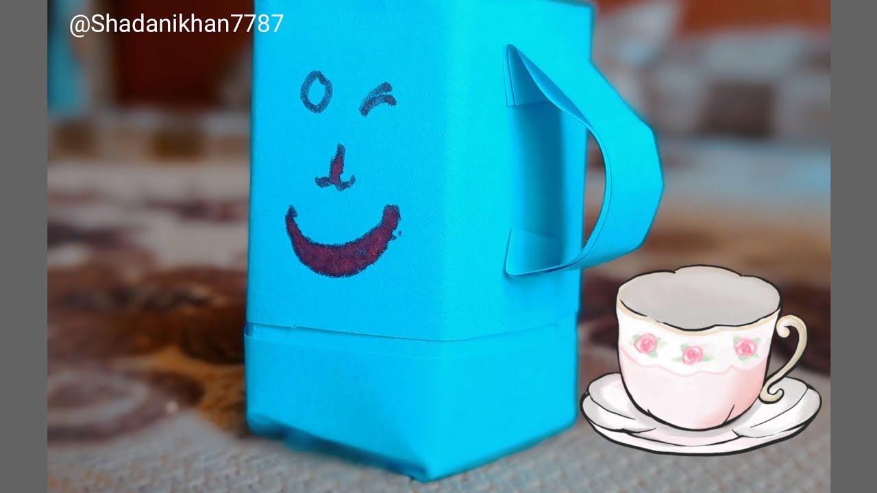 Colourful Cute Paper Cups DIY | Small Paper Cups Making | Shadani khana ...