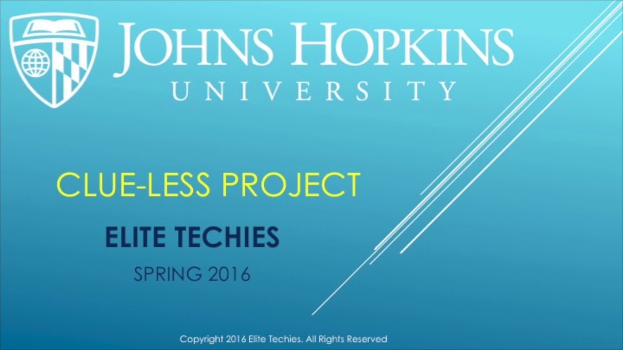 Clueless Project 2016 Elite Techies - YouTube