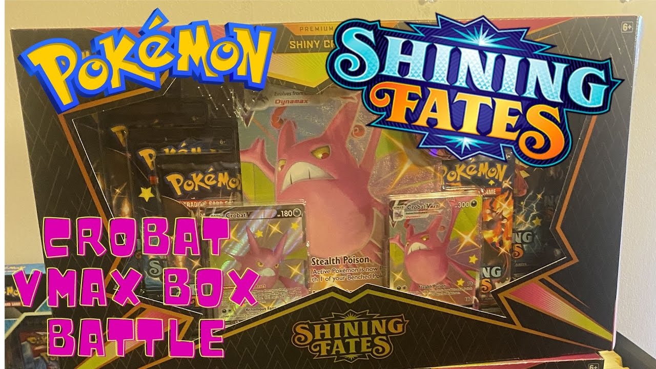 Pokemon Shinning Fates Crobat VMax Box Battle - YouTube