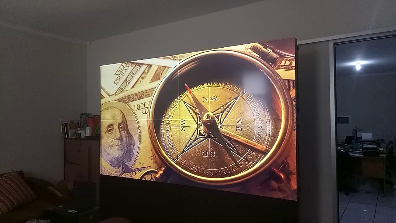 Seamless NO Bezel Videowall 55" - YouTube