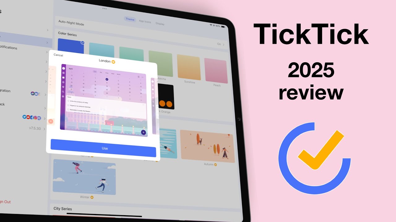 TickTick for planning on the iPad (2025 review) - YouTube