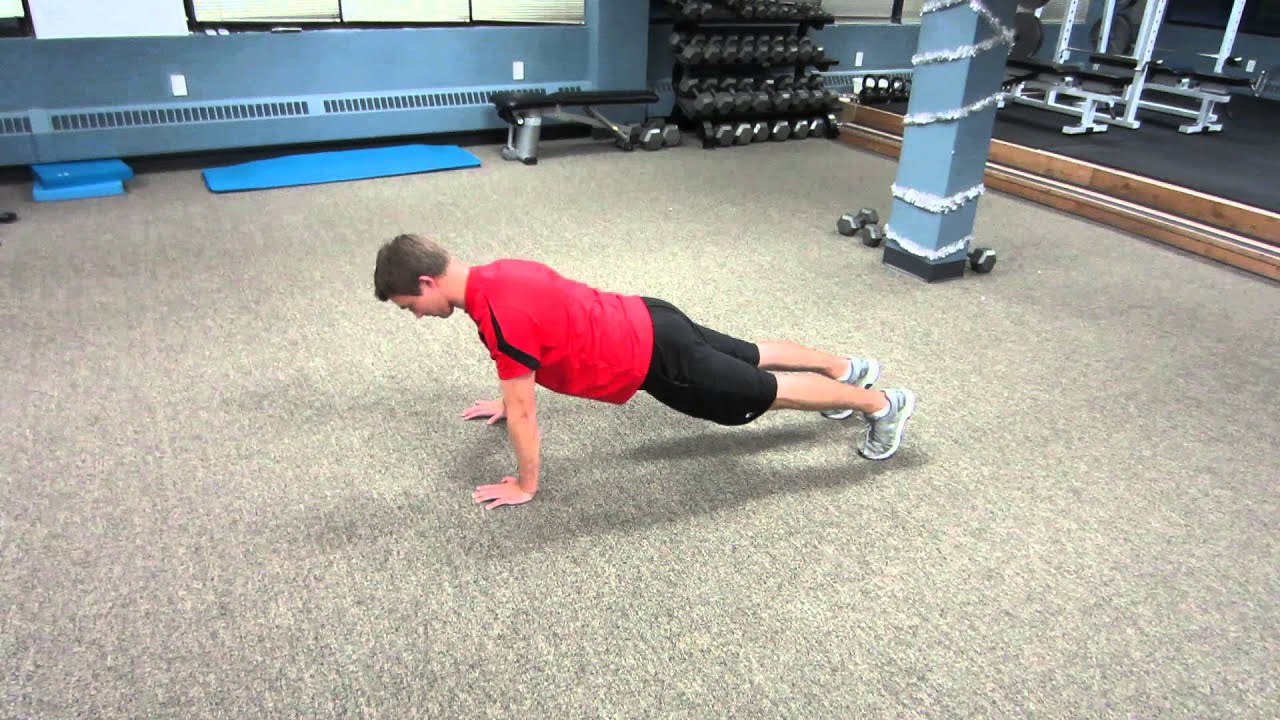 Lateral Moving Push-up - YouTube