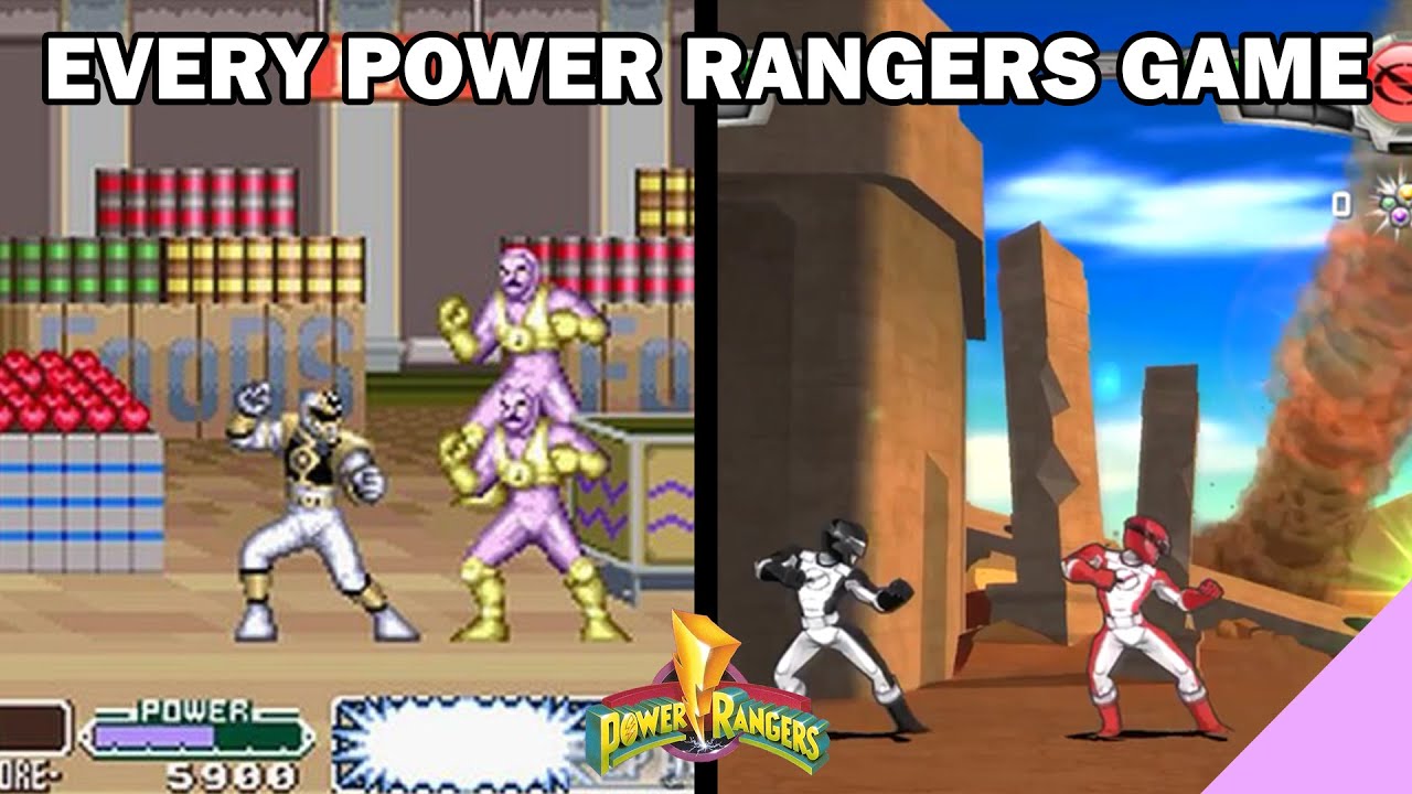 I Played Every Power Rangers Game In One Sitting - YouTube