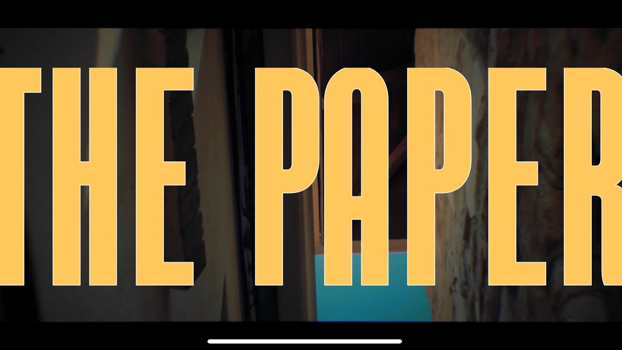 The Paper: A very short film shot on iphone - YouTube