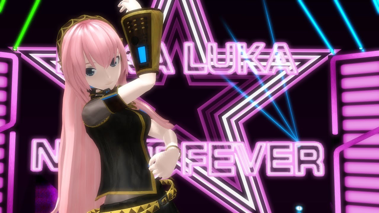【MMD】Luka Luka ★ Night Fever【Megurine Luka】 - YouTube