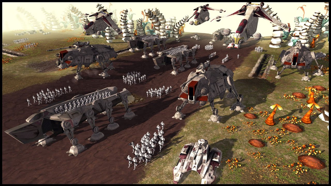 FULL SCALE Clone Wars Felucian INVASION! - Men of War: Star Wars Mod ...