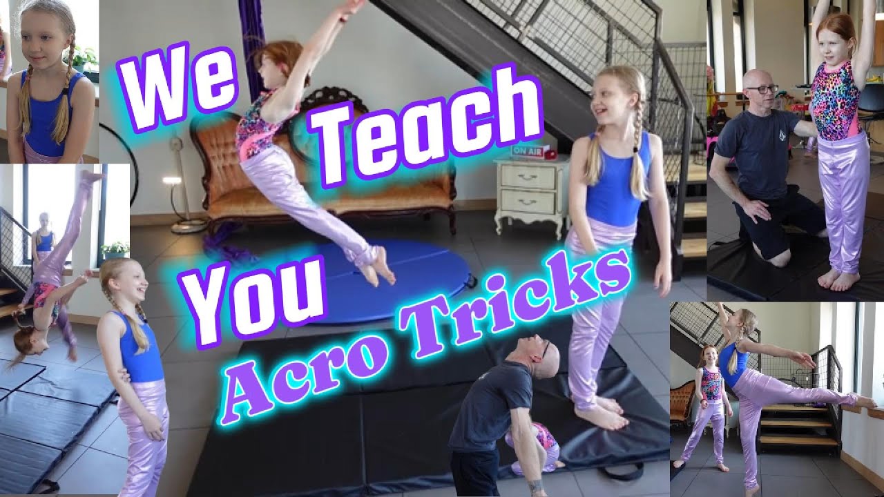 We Teach YOU Acro Tricks Tutorial - YouTube