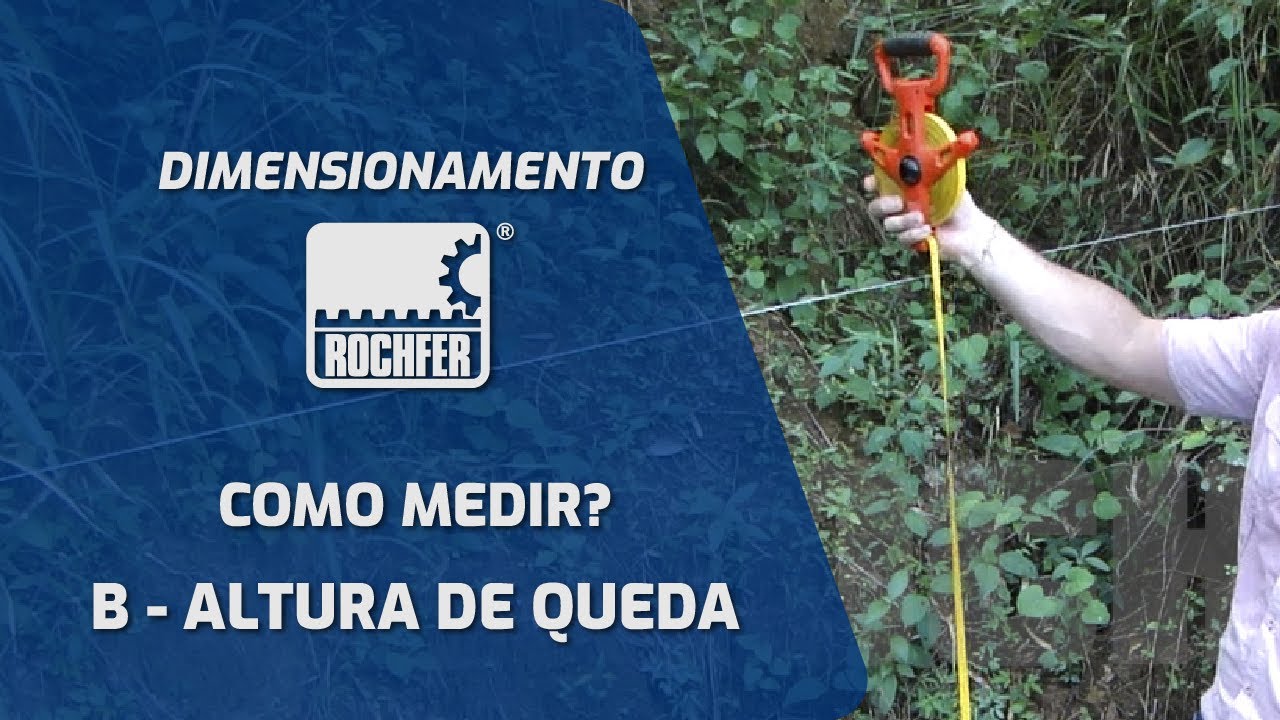 Roda D'água ROCHFER - Como medir altura de queda - Dimensionamento ...