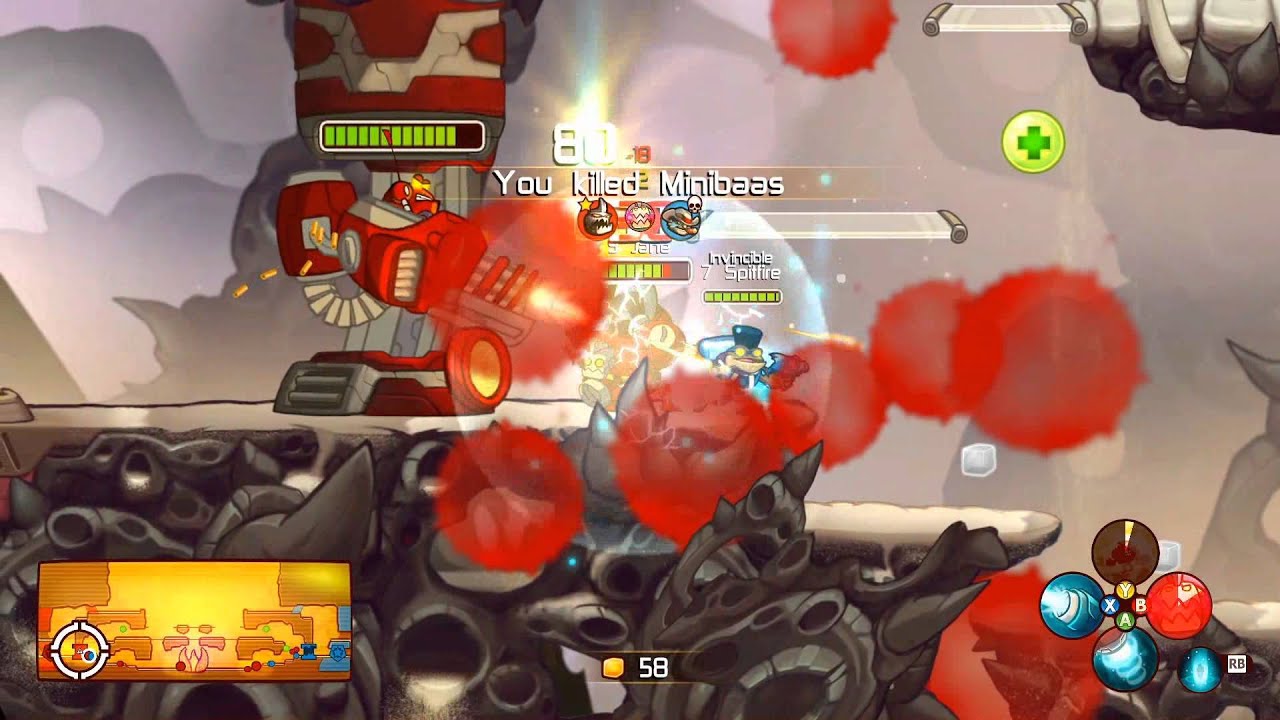 Awesomenauts - Clunk Gameplay - YouTube