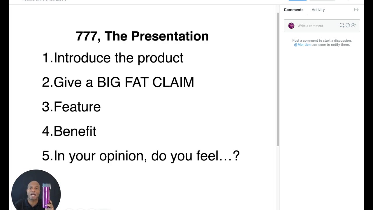 777 Presentation 5 Steps - YouTube