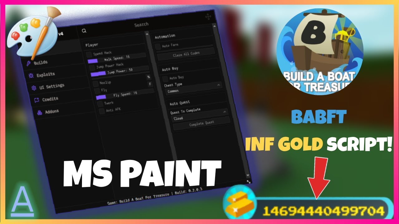Build A Boat For Treasure Script! (INF GOLD, AUTO FARM) - YouTube