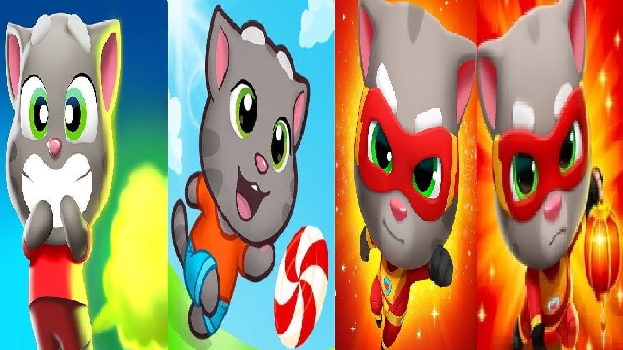 Talking Tom Hero Dash Chinese Version VS Talking Tom Farts VS Talking ...