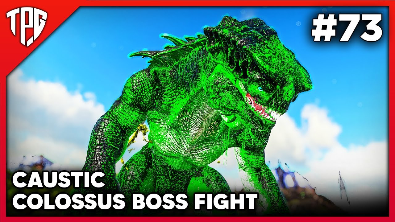 ArkSurvivalEvolved | Caustic Colossus Boss Fight 😱🔥 |ARK Primal Fear ...